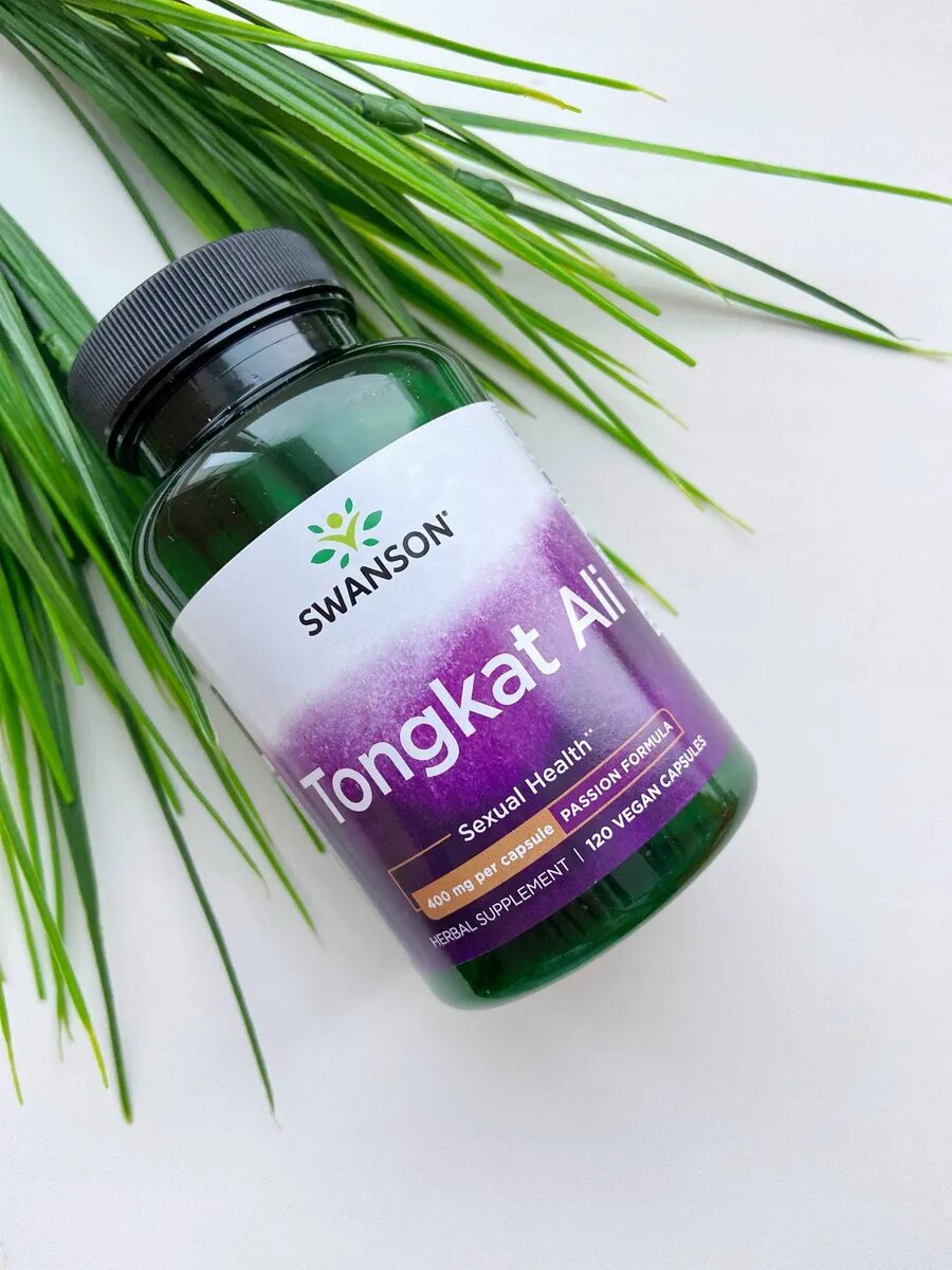 Пищевая добавка Swanson Tongkat Ali, для повышения тестостерона, 400мг, 120 капс