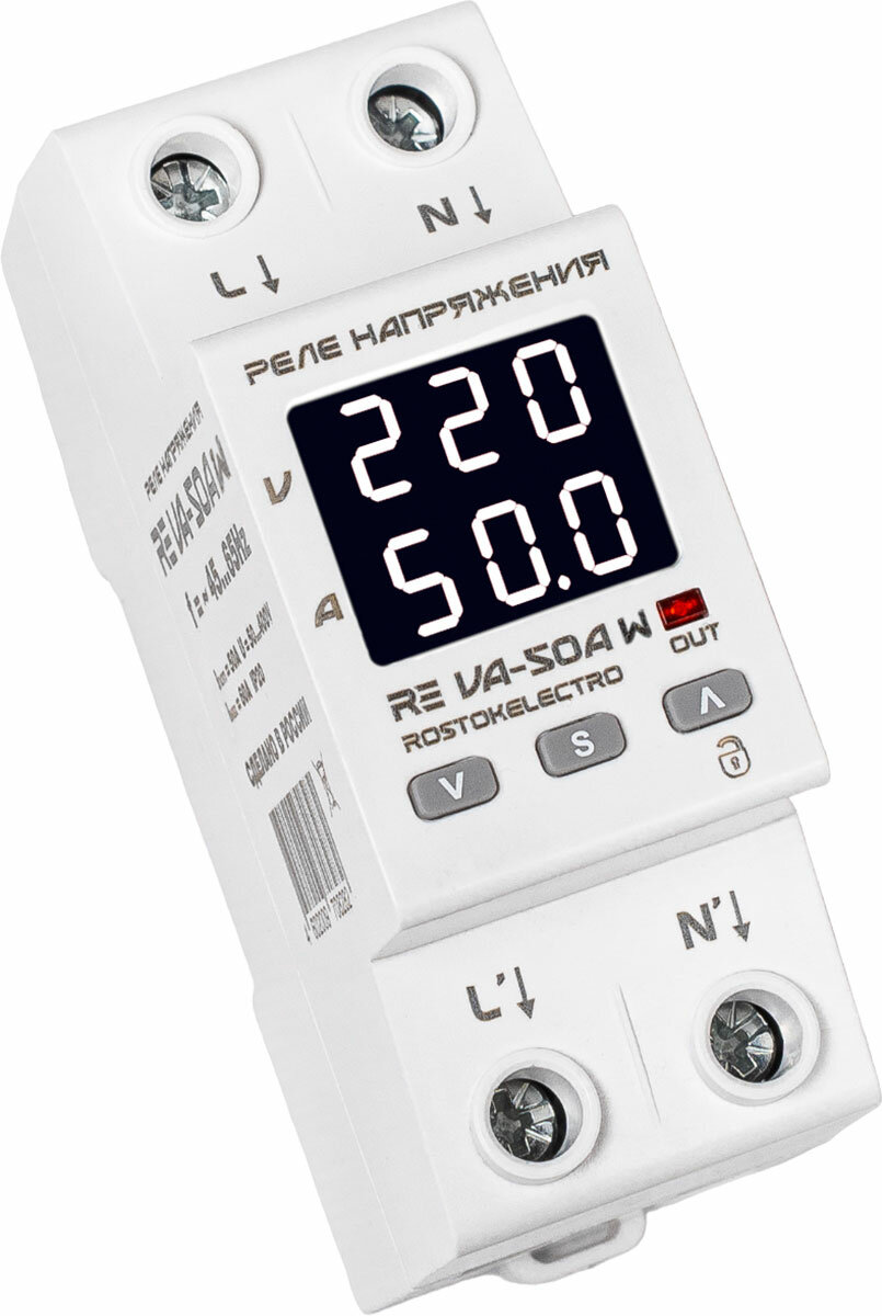 Реле напряжения RE VA-50A W
