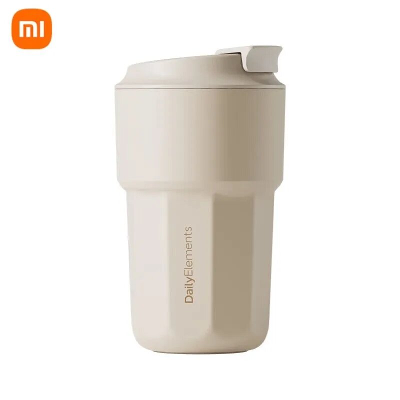 Термокружка Xiaomi Daily Elements 0.42 л, для напитков, с крышкой, пластиковый корпус