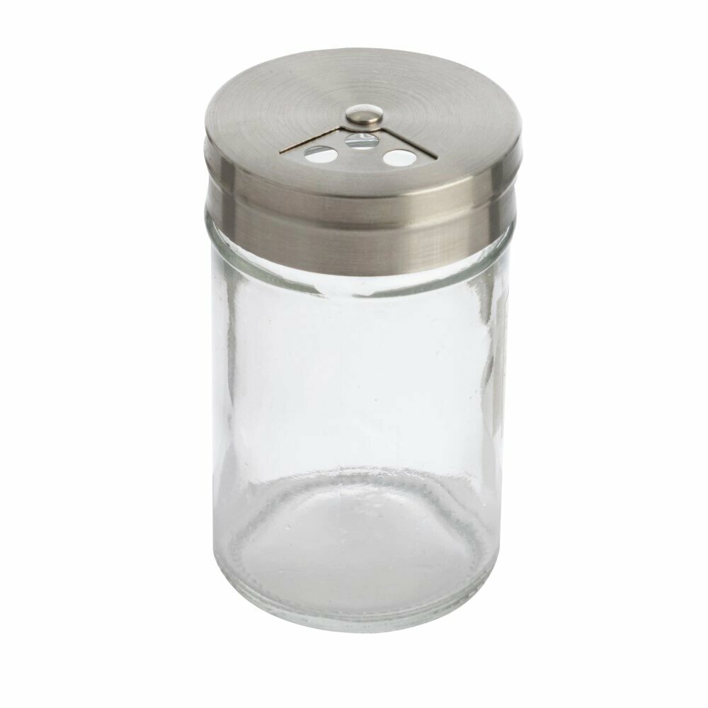 Солонка Mallony "SPEZIA" 90 мл, стекло/нержавеющая сталь, для соли и специй