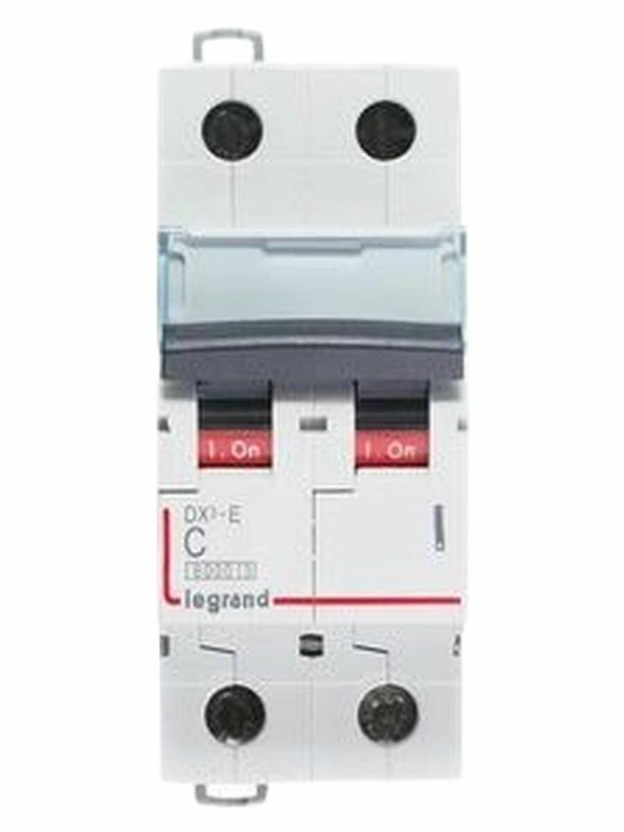 Выключатель автоматический двухполюсный 25А C DX3-E 6кА