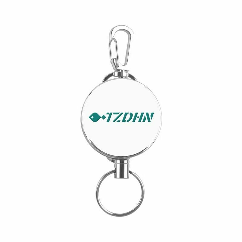 Ретрактор Lishuabai с карабином и выдвижной рулеткой, для ключей, бейджей и пропусков