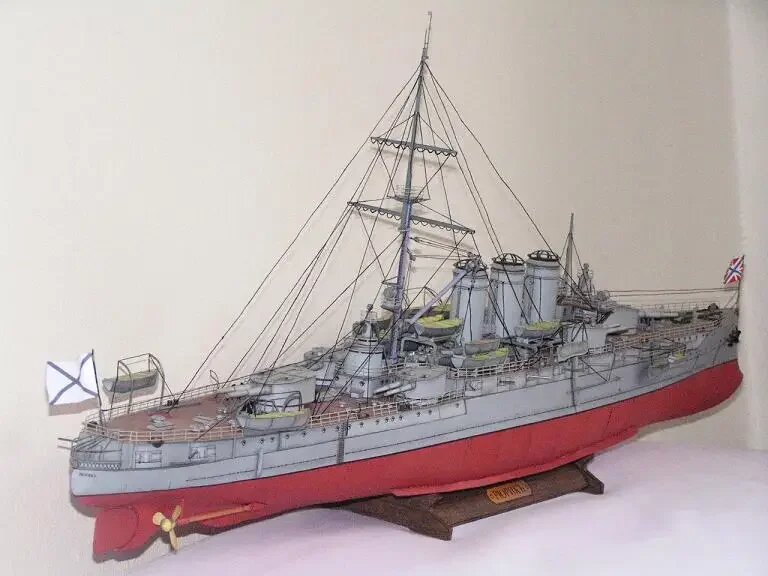 Бумажная модель корабля Rurik 1:200