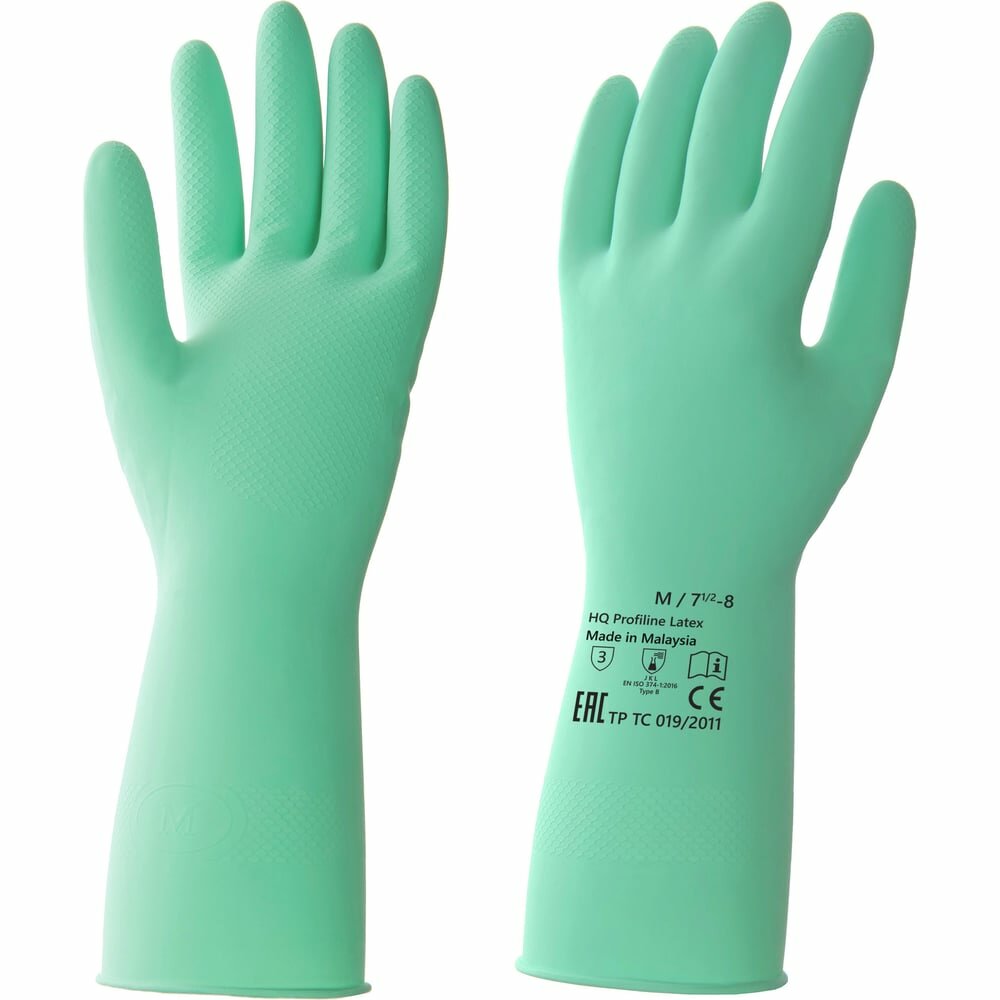 Многоразовые латексные перчатки HQ profiline 73583