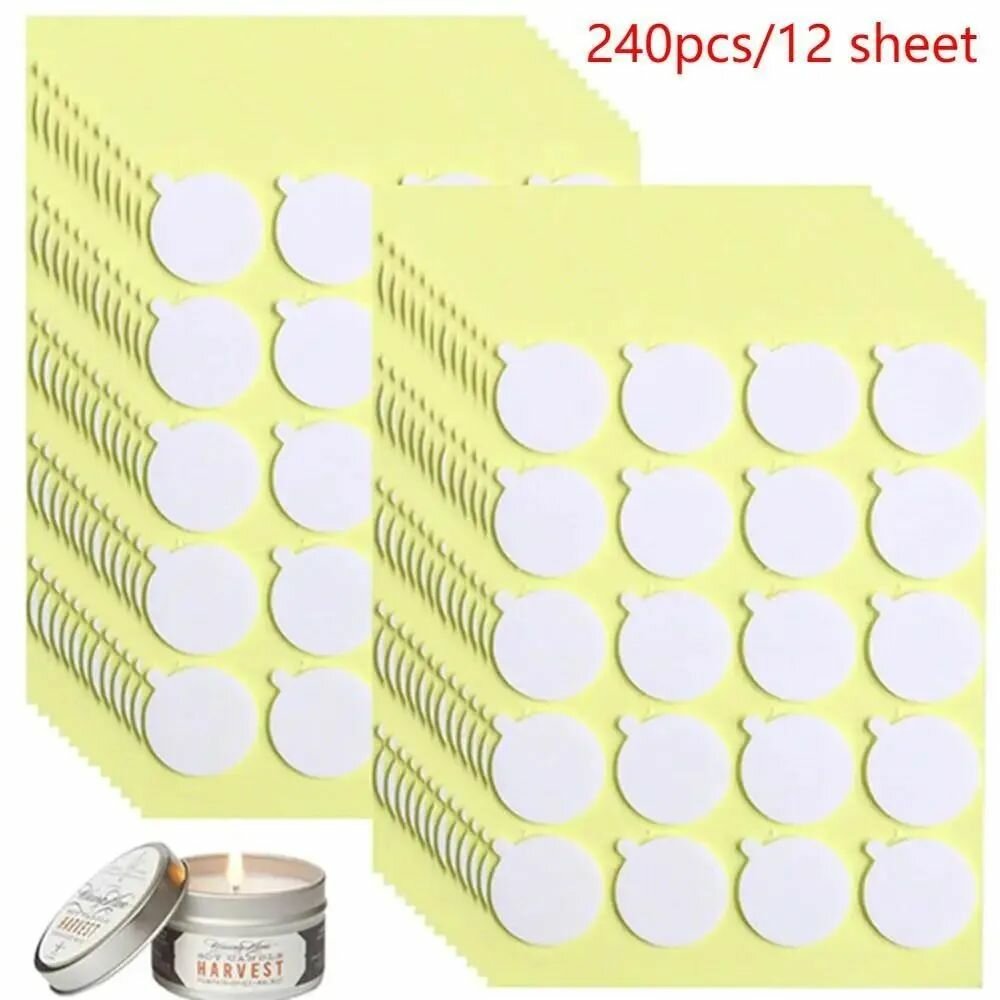 240 шт. Воск фитиль наклейки