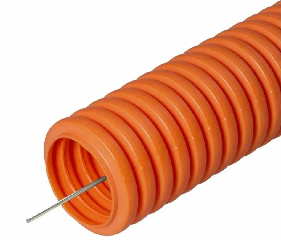 Электро гофра для проводки ПНД оранжевая 16 мм