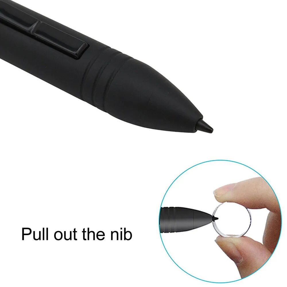 Стилус для планшета Huion NEW 1060PLUS 420 H420 K58 H58L 680S 680TF H610PRO W58 DWH69 WH1409 (2048) Черный — фото 1