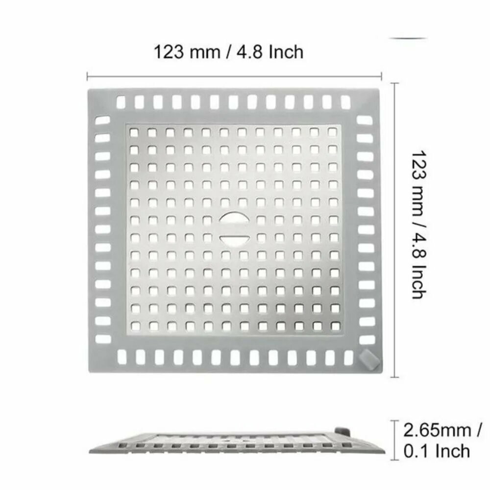 Напольный слив из высококачественной нержавеющей стали с антиблокирующей сеткой: Исключительный душ
