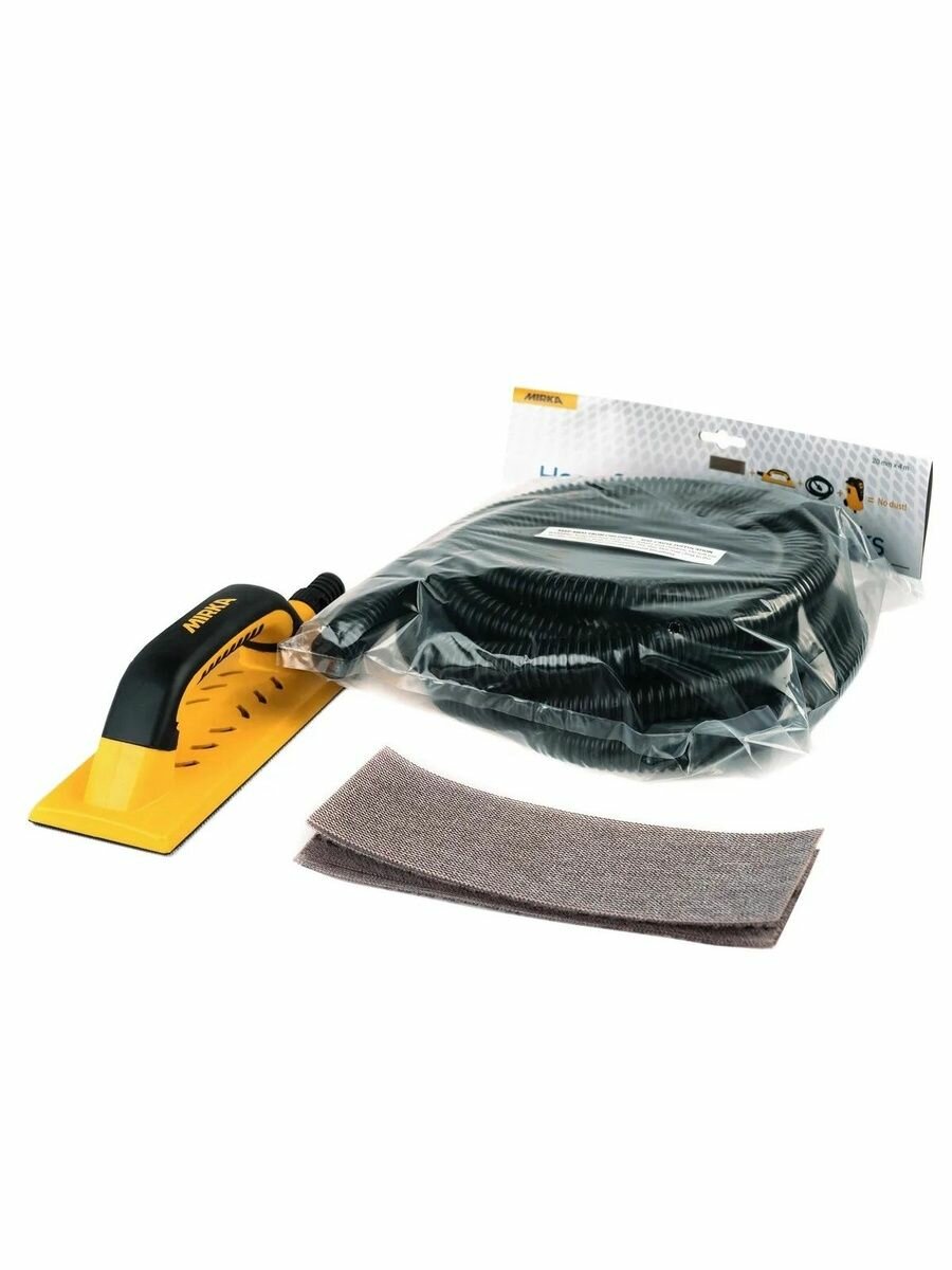 Mirka Kit Handy Набор ручной шлифовальный блок с пылеотводом 80x230мм 55 отв. с шлангом и абразивами (KIT01HANDY)
