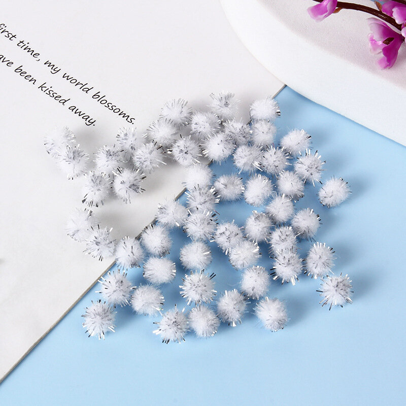 Кросс-бордерные индивидуальные ручные DIY аксессуары с блестками, цветные помпоны, текстильные материалы, подвески с помпонами