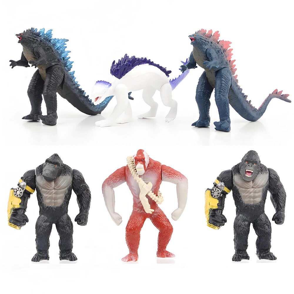Фигурки Godzila VS King Kong 2: Новая Империя Bandai 6 шт.