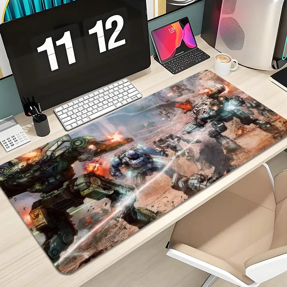 Коврик для мыши BattleTech, коврик для клавиатуры, большой коврик для мыши 1200X600 мм, настольный коврик для ПК, геймера, офиса, ковер, домашний коврик для стола