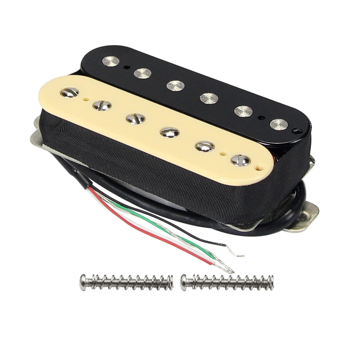 Керамический Гитарный Звукосниматель FLEOR С Двойной Катушкой Для Электрогитары (бридж Или Нейч) Из Металла И Пластика