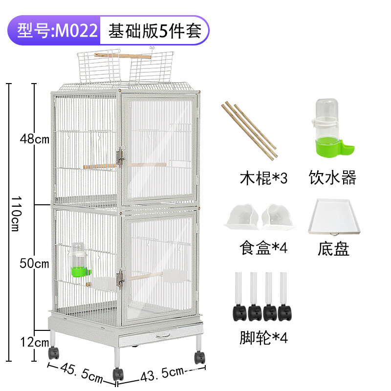 Клетка для домашних животных, прозрачная акриловая клетка для птиц, высококачественная легкая роскошная клетка с алюминиевым основанием, клетка для ворон, большая клетка для попугаев