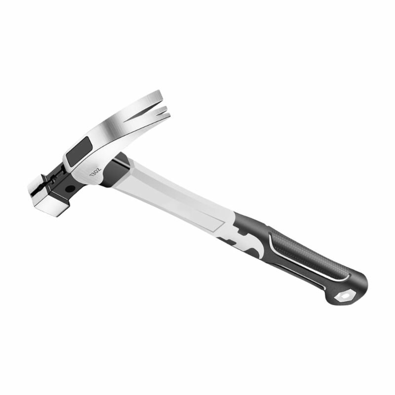 Многофункциональный молоток-гвоздодер из нержавеющей стали-13 унций с квадратной головкой и волокнистой ручкой