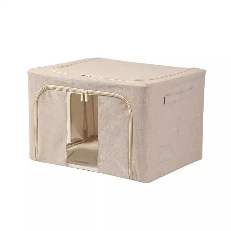 Складная коробка для хранения из хлопка и льна Lulan, большая вместимость, устойчивая к плесени и влаге, органайзер для одежды, магический инструмент для хранения