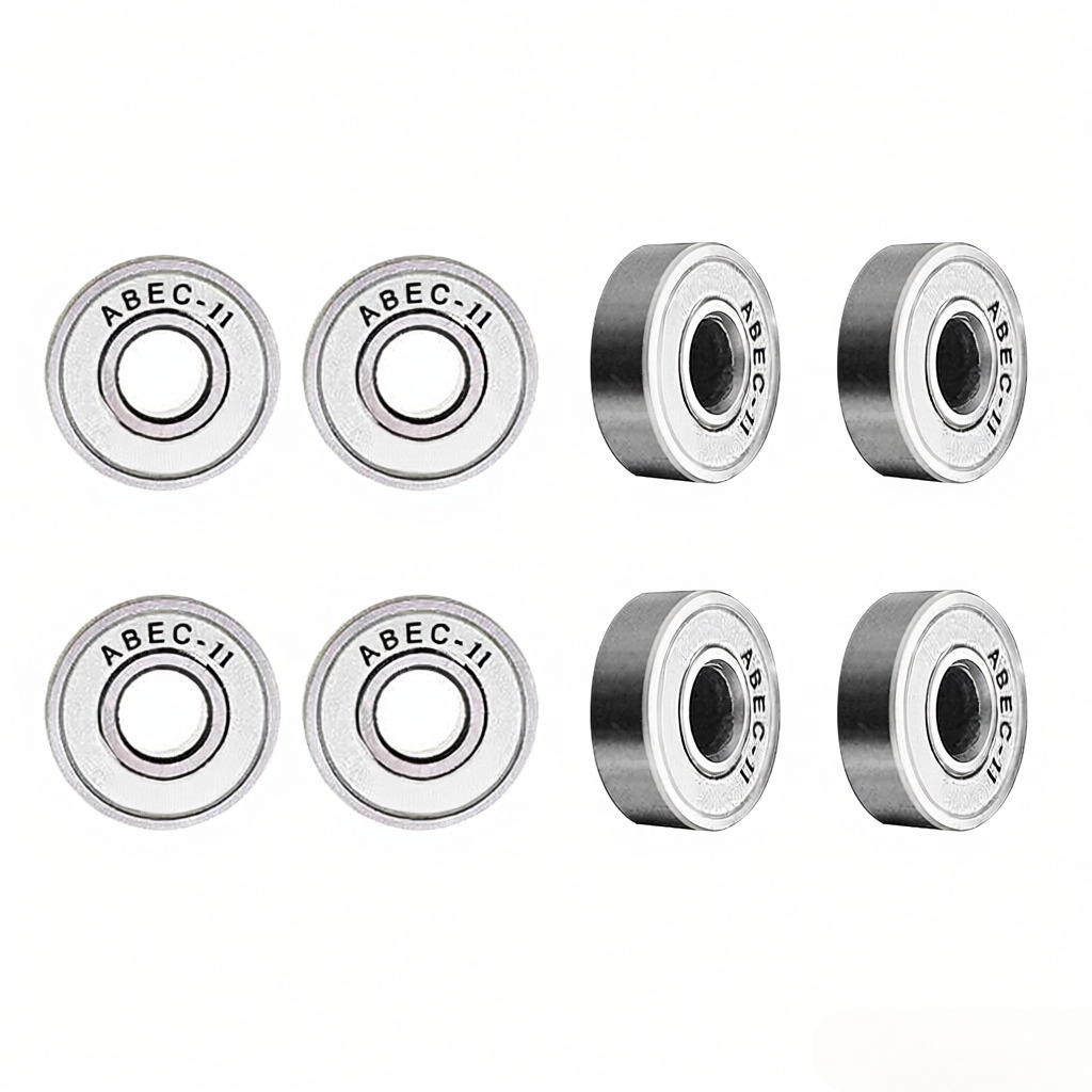 8 упаковок подшипников для скейтборда, высокая скорость, низкий уровень шума, подшипники для лонгборда 8 x 22 x 7 мм