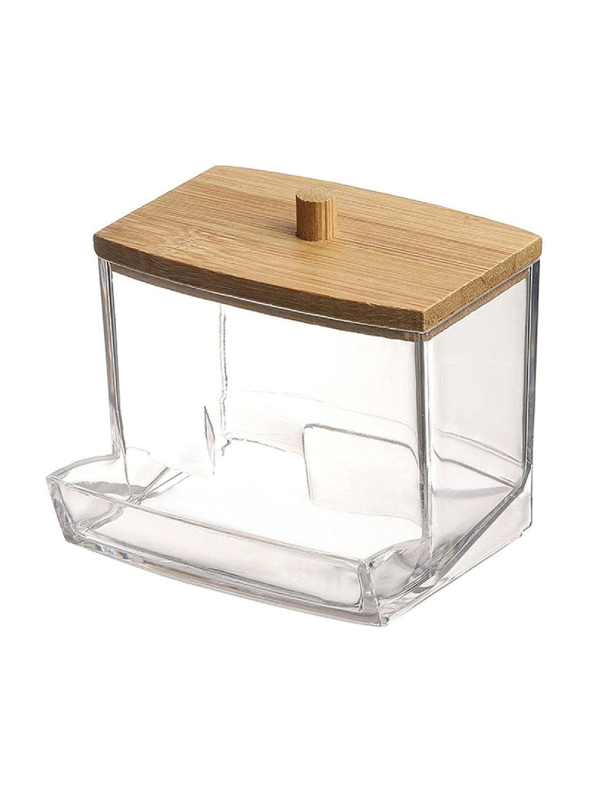 Стильный контейнер-дозатор ватных дисков для макияжа для домашней косметики