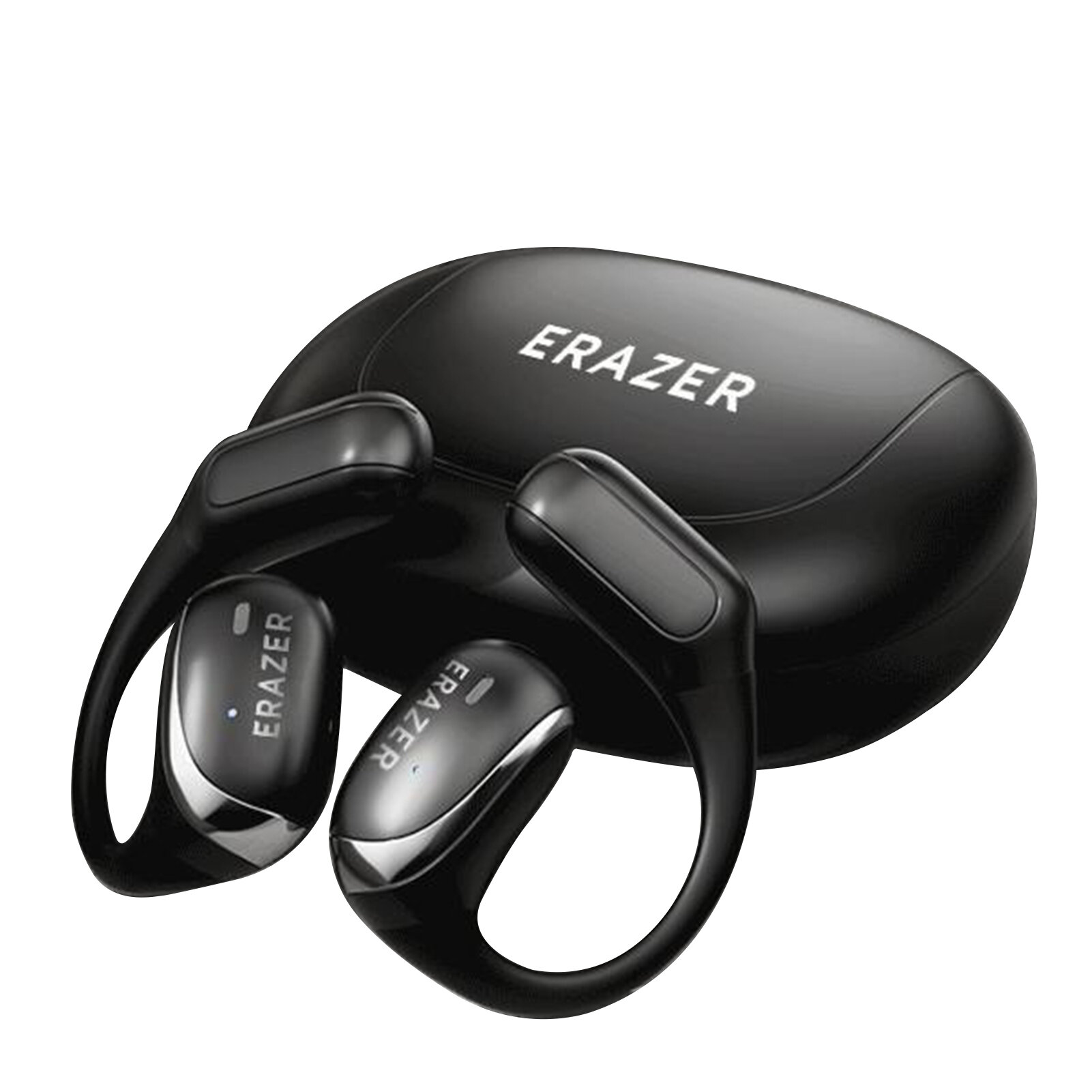 ERAZER X9 Наушники беспроводные BT 5.4 с шумоподавлением и цифровым дисплеем, накладные для ушей, спортивные, встроенный микрофон, длительное время работы 84H, черный, белый (опционально), ABS, расстояние передачи 10м, батарея в футляре 600mAh, время