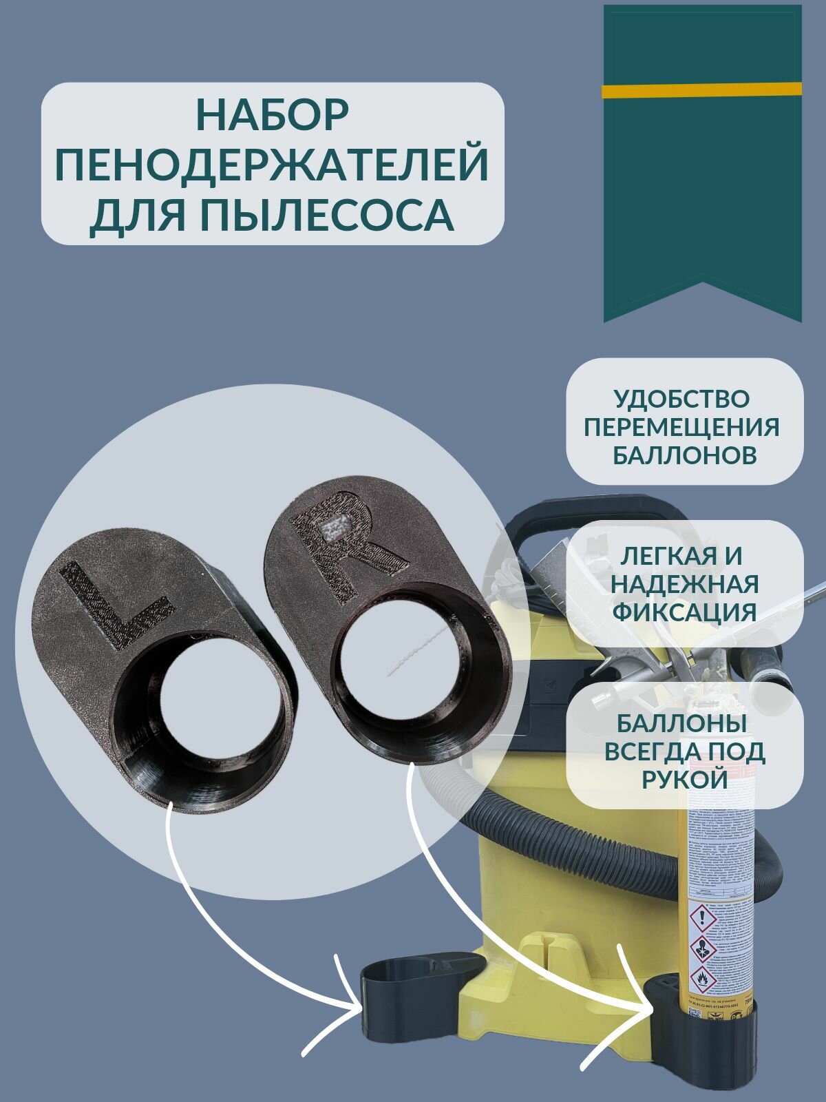 Набор пенодержателей для пылесоса Karcher WD3 V-19/6/20