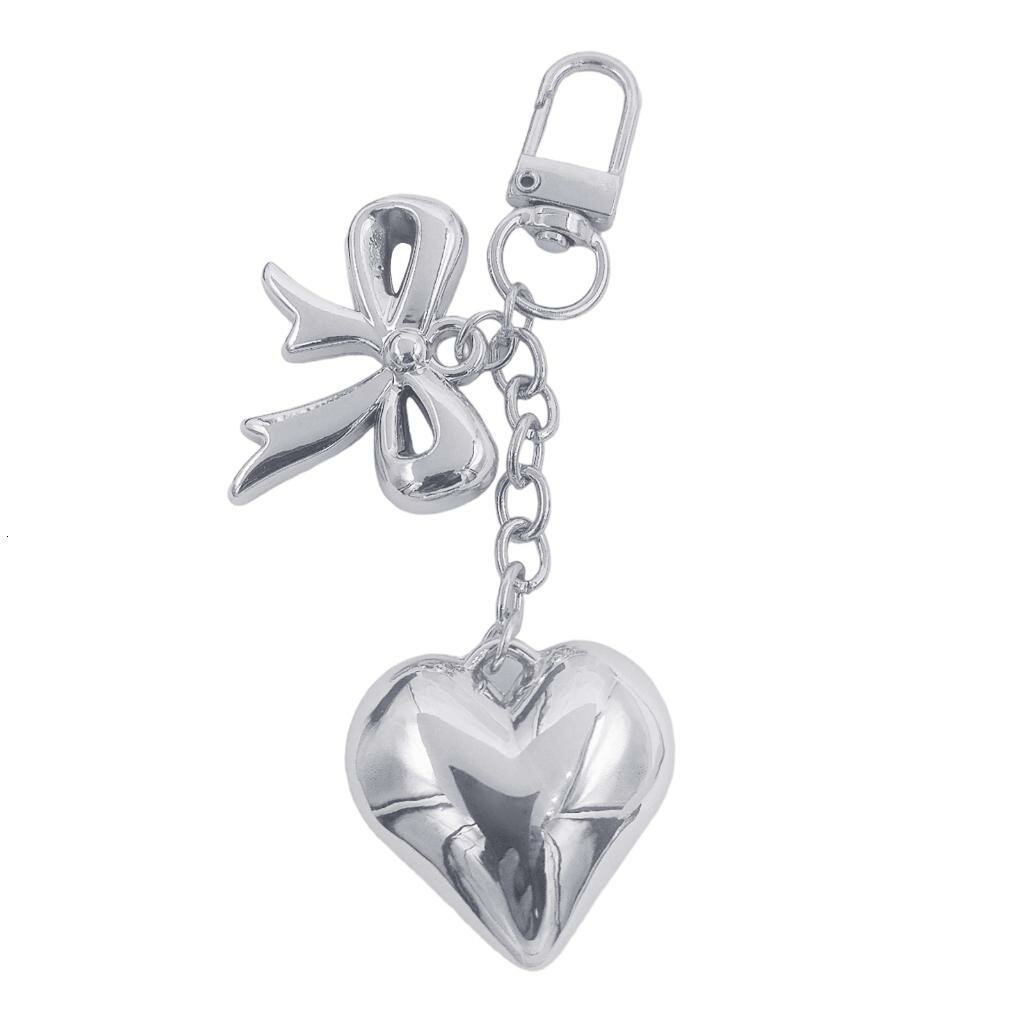 Подвеска для сумки для мобильного телефона с автомобильным брелоком-бабочкой из сплава-Любовный бант
