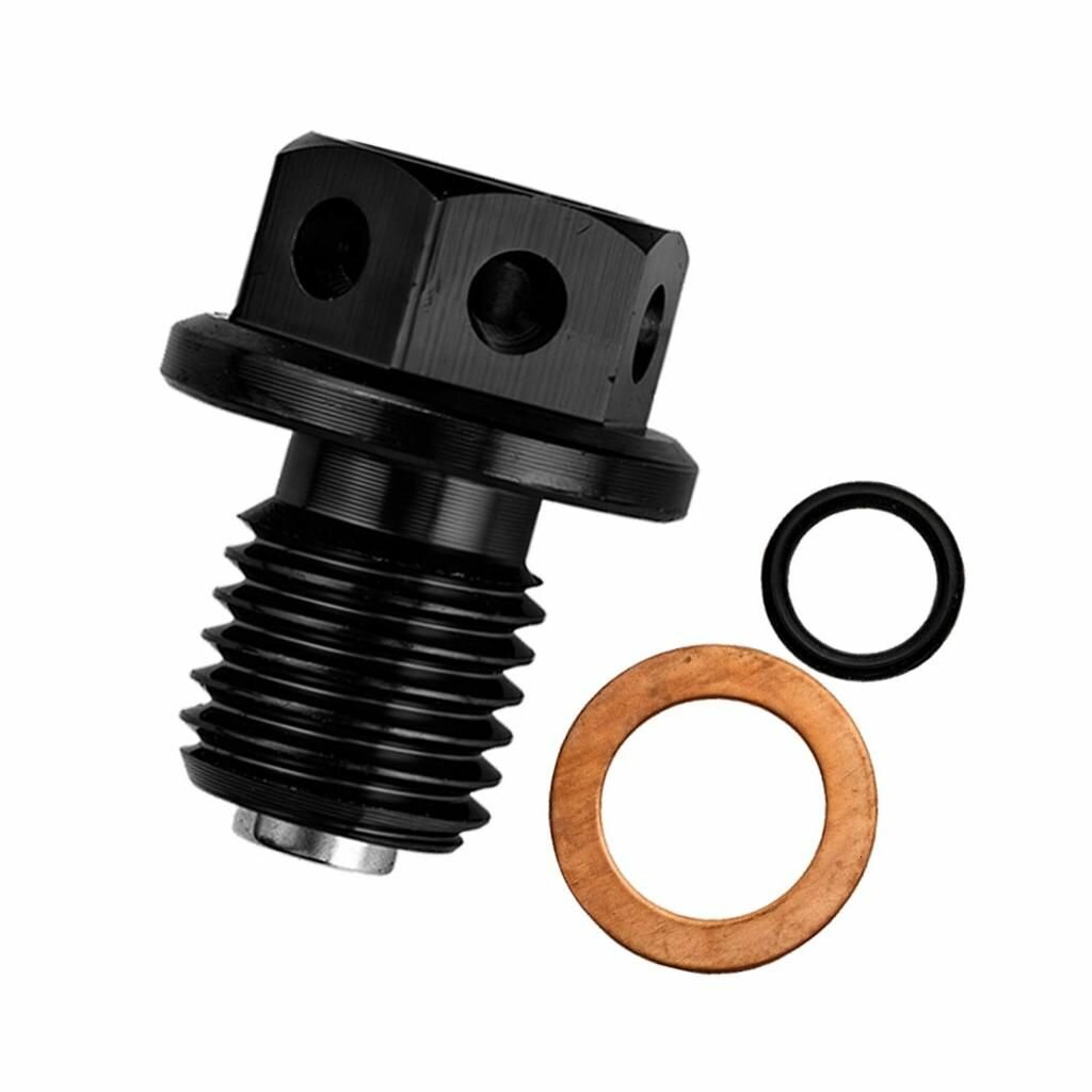 Гайка сливной пробки из термостойкого алюминия M14x1.5 С магнитным масляным болтом