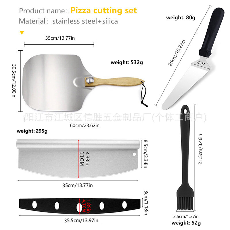 Эксклюзивный набор лопаток для пиццы, складная лопатка для пиццы, набор лопаток для пиццы, 4-х предметный комплект