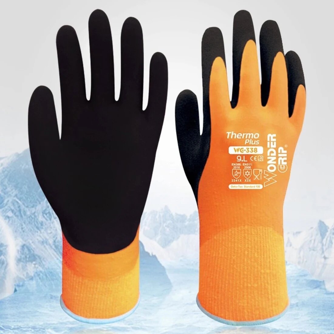 -30'C оледенение гибкие садовые изолированные теплые безопасные перчатки акриловые термальные водонепроницаемые перчатки с когтями защита от холода зимние рабочие перчатки