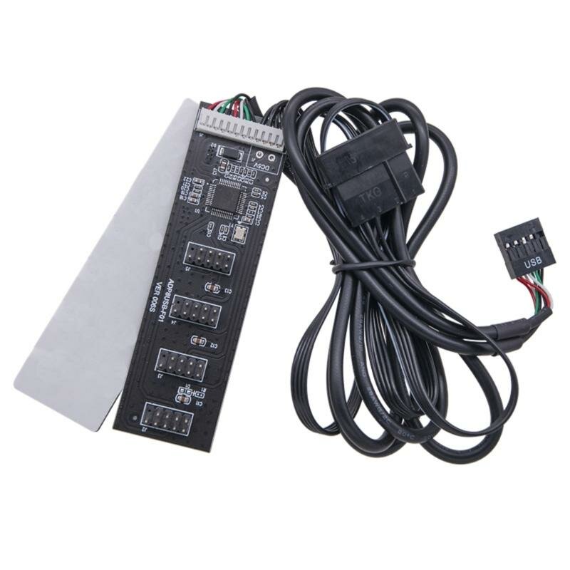 Материнская плата USB 9pin разветвитель 1 на 4