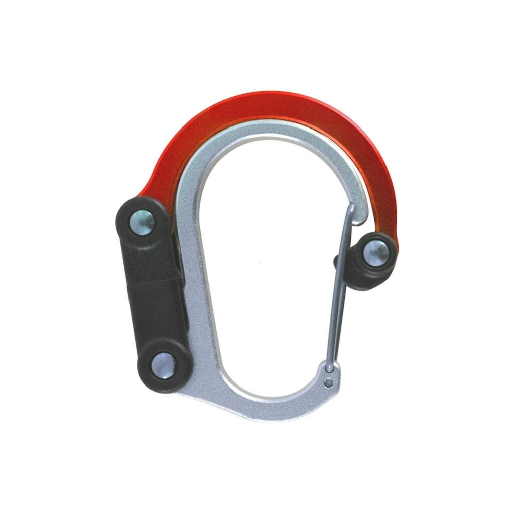 Компактный поворотный карабин для кемпинга, красный - S