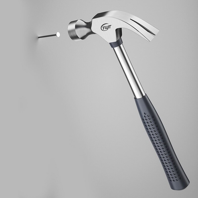 Молоток-гвоздодер Без бренда, с закругленной головкой, нескользящая рукоятка