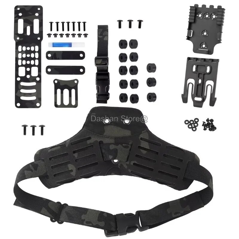 Тактическая кобура MHA QLS комбинированный адаптер нейлон Черный, Combination BCP