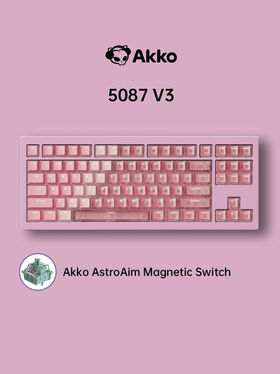 Корпус 5087 V3 белый с одиночной проводной магнитной осью 8K, двойная пиньинь, белая прозрачная магнитная ось Xingyao-световодная колонна, позиционирующая пластина из алюминиевого сплава