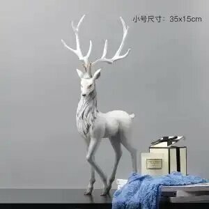 1 шт. Статуэтка оленя, Скульптура, Настольный орнамент животных
