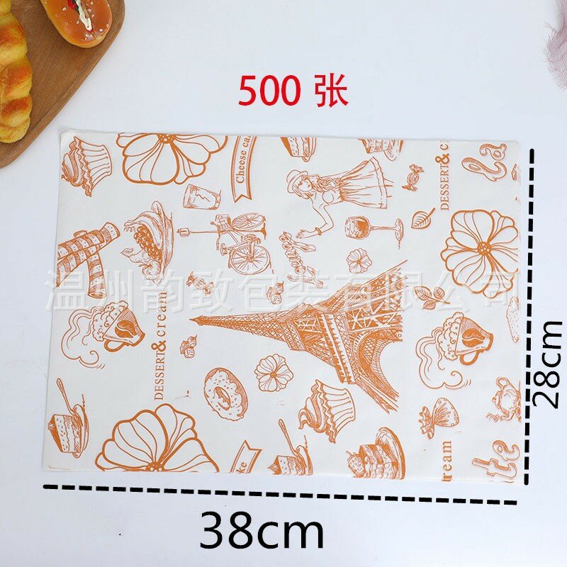 Оптовая одноразовая маслостойкая бумага для подносов, бумага для бургеров, маслопоглощающая бумага для хлеба, бумага для упаковки сэндвичей, бумага для подложки для выпечки