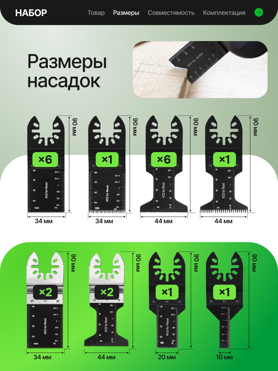 Набор насадок SharpWorks Multi-72, для мультиинструментов, 72 предмета — фото 1