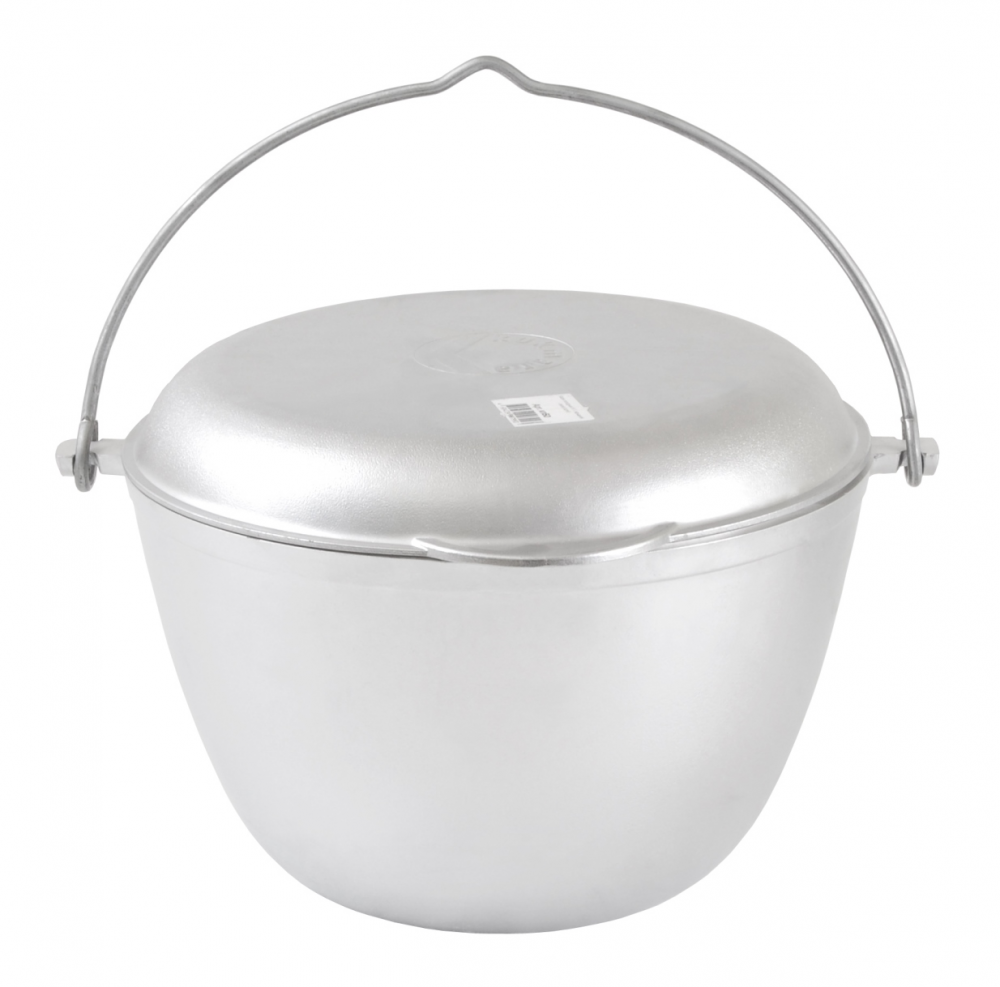 Казан алюминий литой 4Л поход /С крышкой сковородой/ KUKMARA