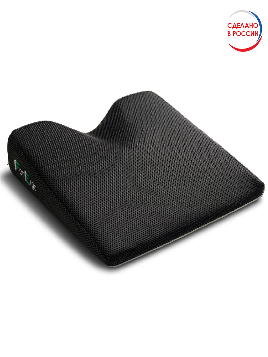 Клиновидная подушка для сидения "Клин" на стул, для копчика, на сидение автомобиля, для осанки