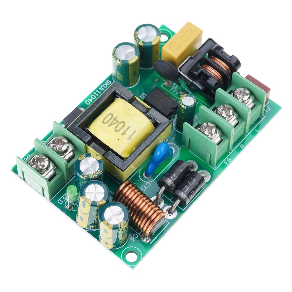 Высокоэффективная Плата Питания От 220 В до 5 В постоянного тока 3A Для Электронных Устройств Со Стабильным Низким Напряжением