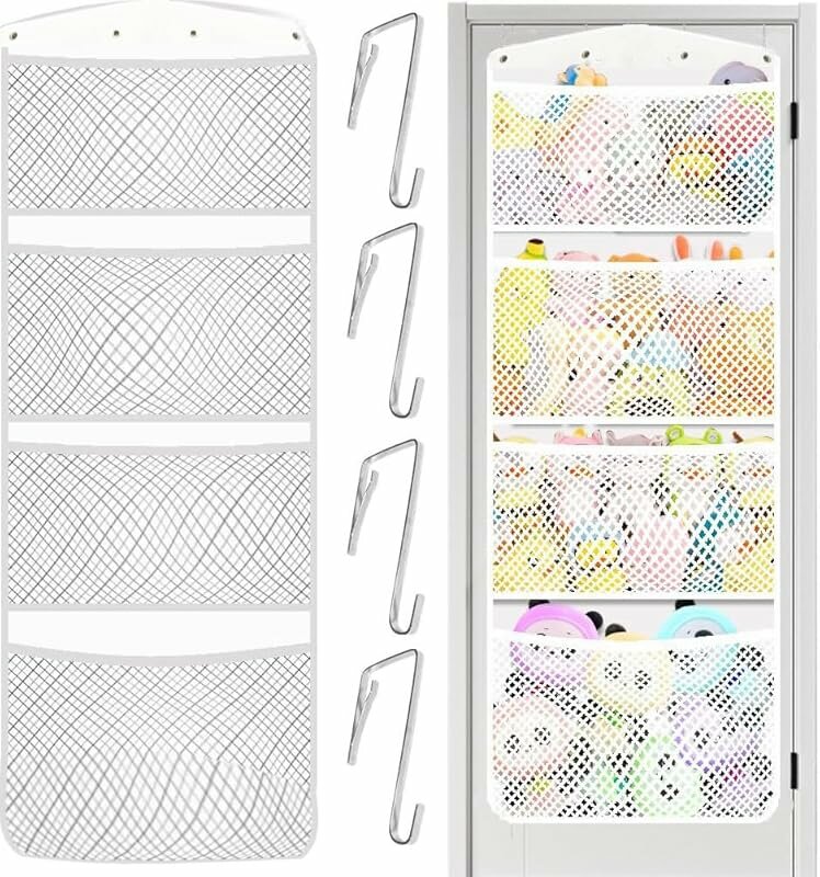 Органайзер для хранения игрушек и плюшевых игрушек на двери