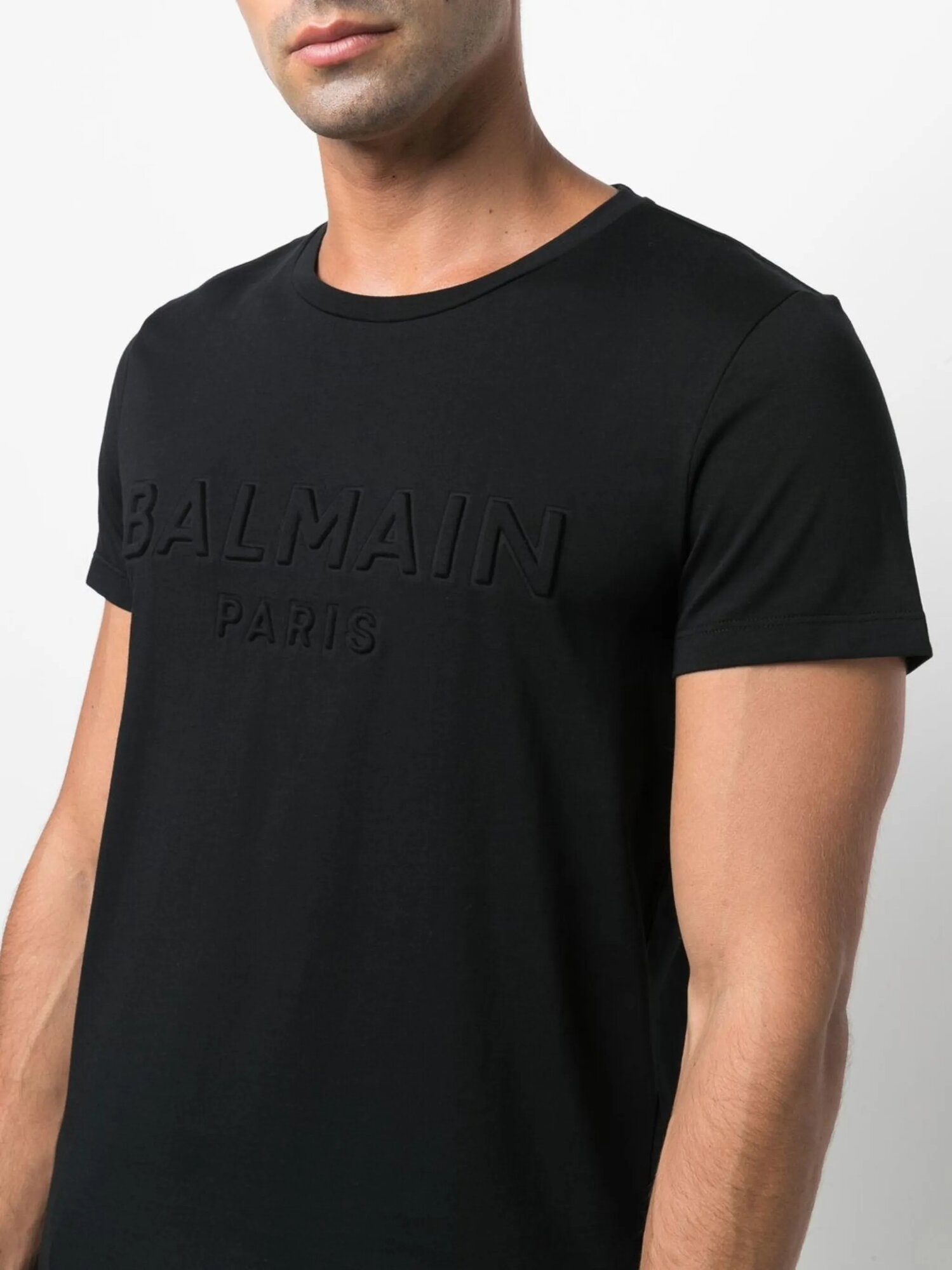 Футболка BALMAIN, размер L, черный — фото 1