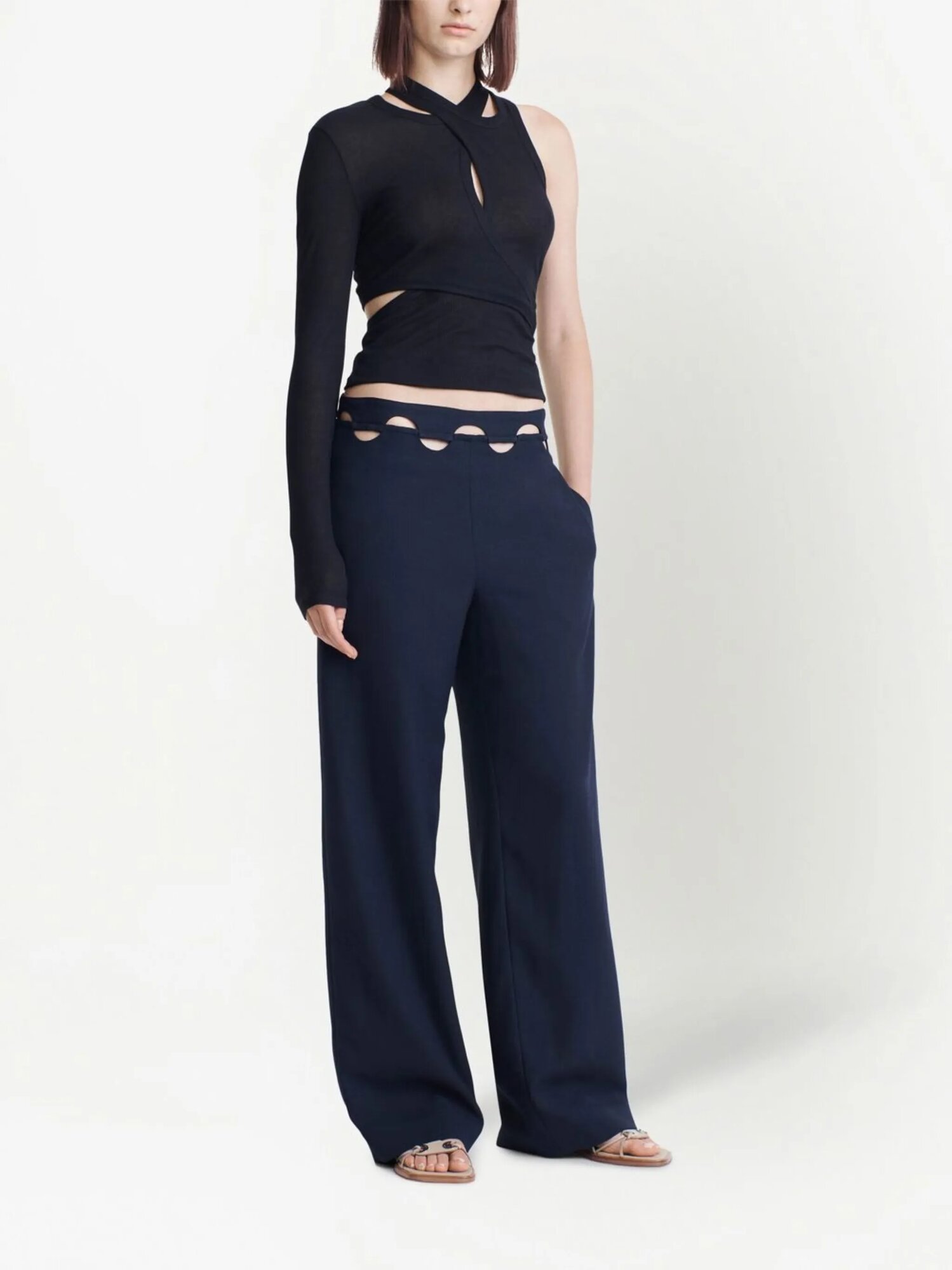 Брюки классические Dion Lee, размер M, черный — фото 1
