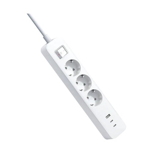 Сетевой удлинитель Xiaomi 20W Power Strip (2C1A) белый