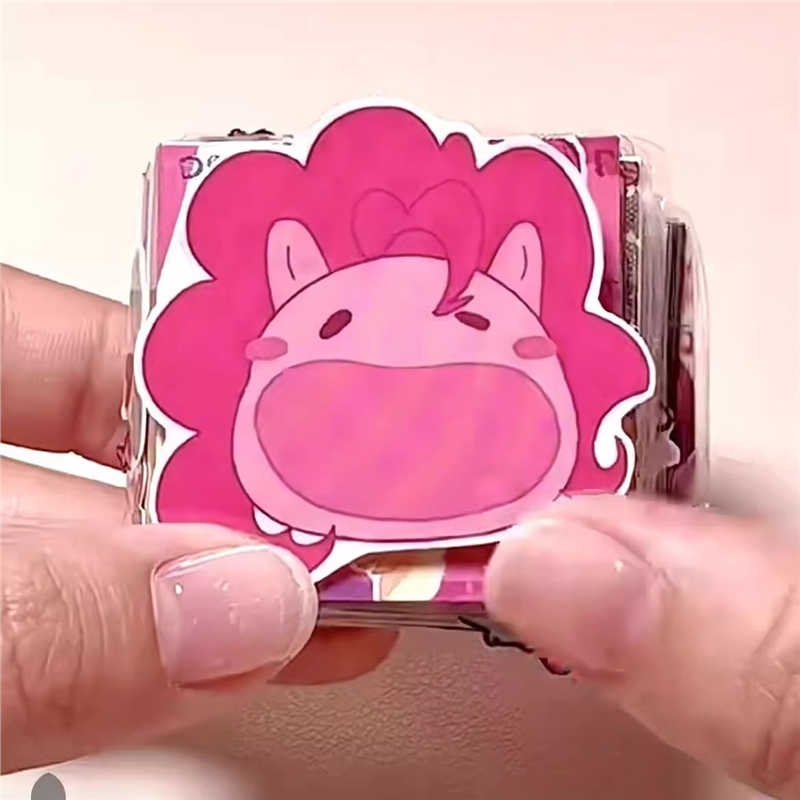 Мини-тишина книга Pony DIY: карточный альбом с материалами, без резки, 2 шт