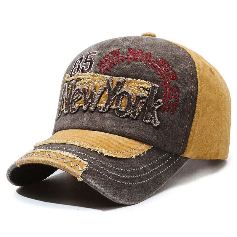 Мягкая и жесткая текстурка JYL Бейсболка унисекс летняя для отдыха защита от солнца джинсовая старенная / 407