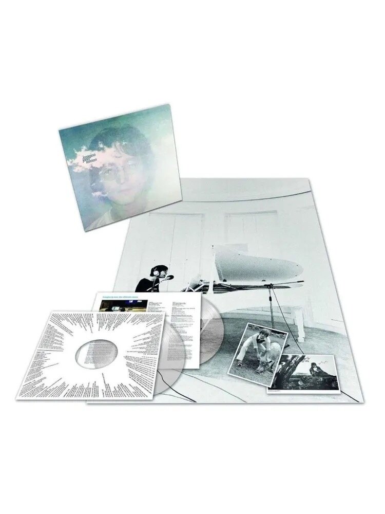 Виниловая пластинка John Lennon - Imagine, 2 LP + постер + открытки (США, Limited Edition 50th Anniversary) Белый винил