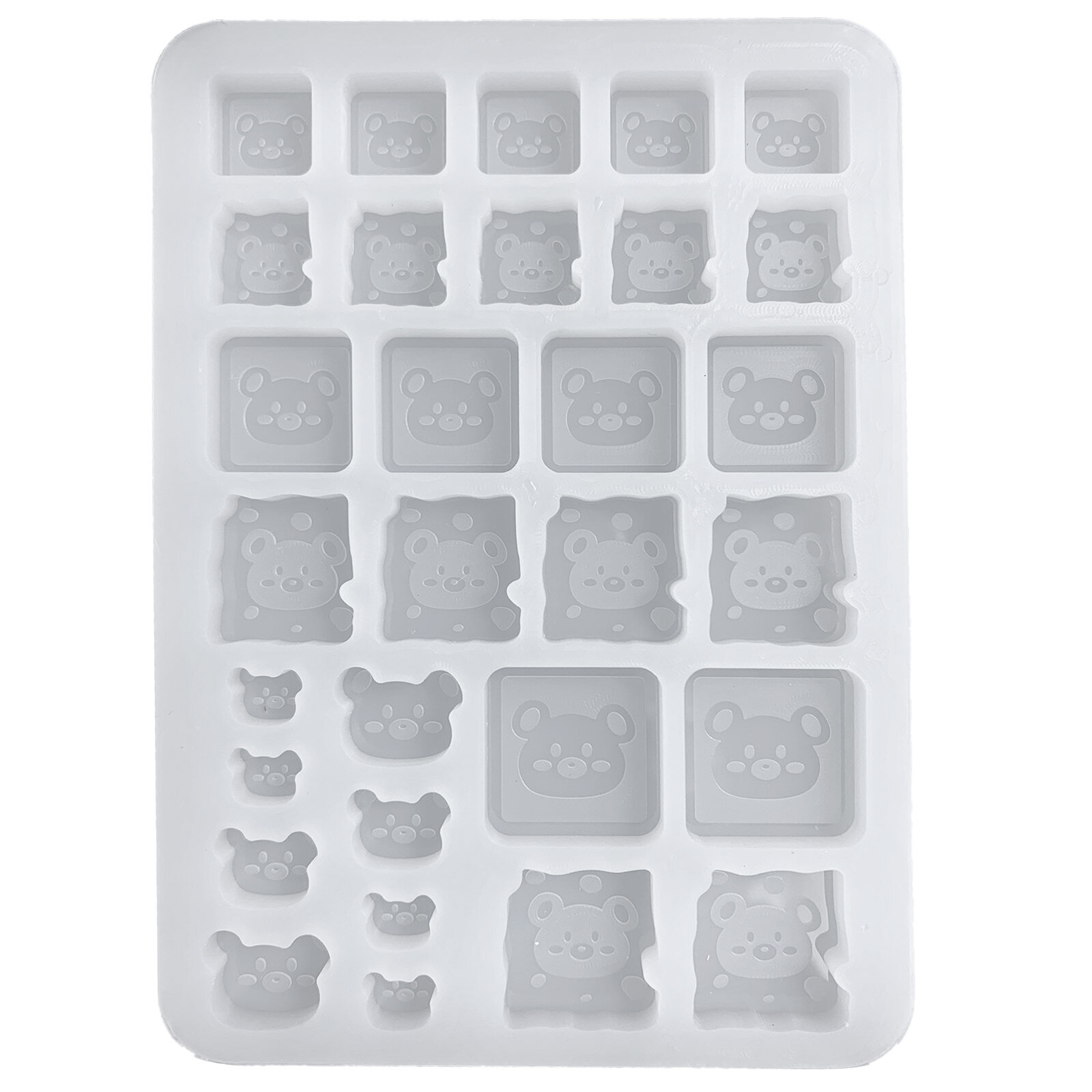 Медведь Зыбучие Пески Смолы Литейная Форма Искусства Смолы Погремушка Плесень Кристалл Силиконовая Форма