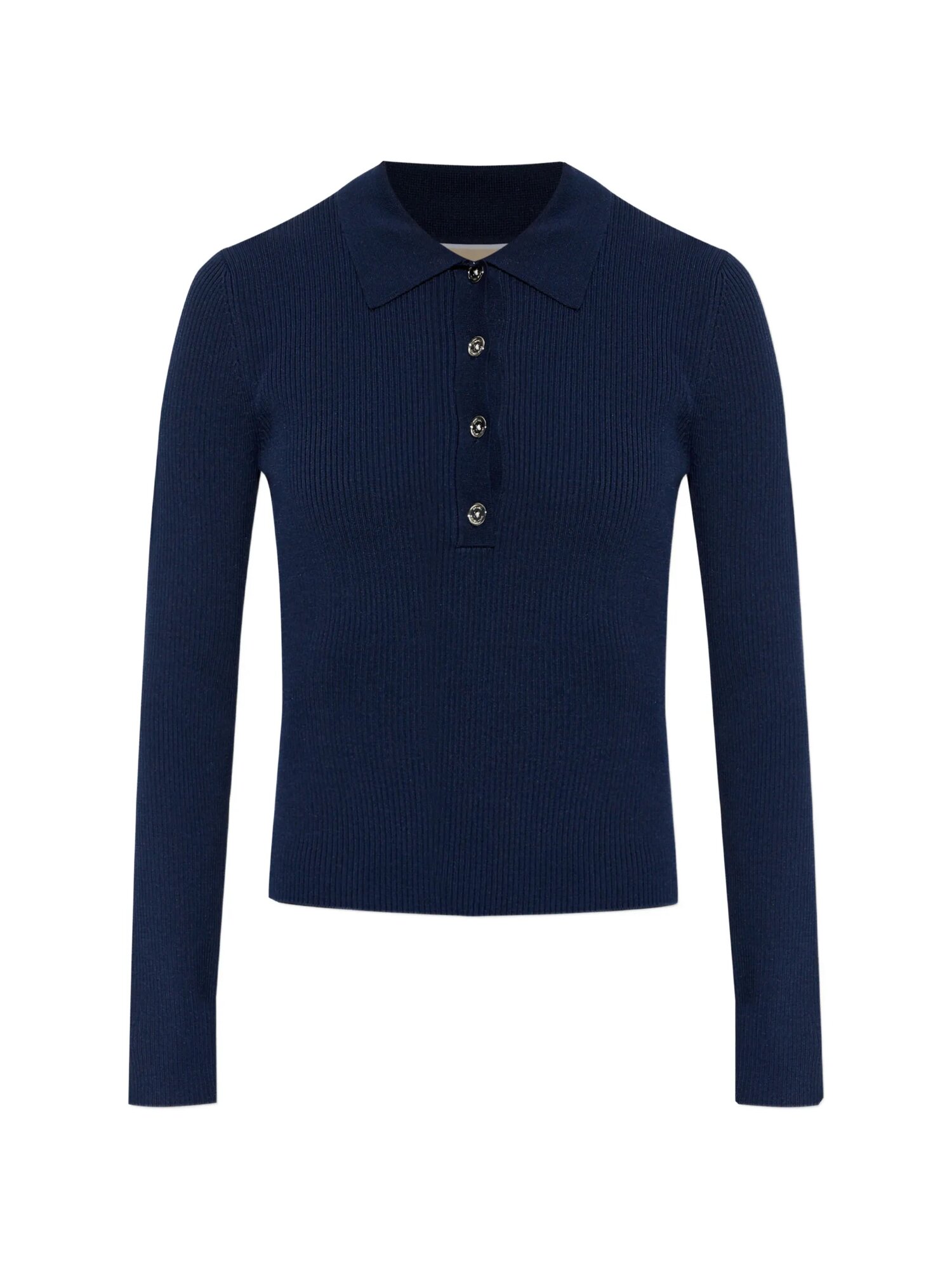 Топ Long-sleeves ribbed polo top
