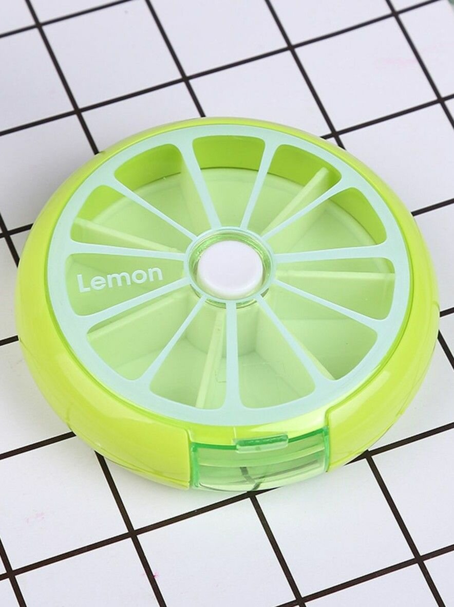 Таблетница маленькая круглая зеленая (М11-028)