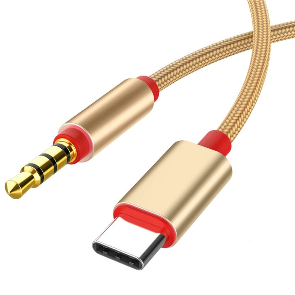 USB-C на 3.5 мм аудиокабель, Золото